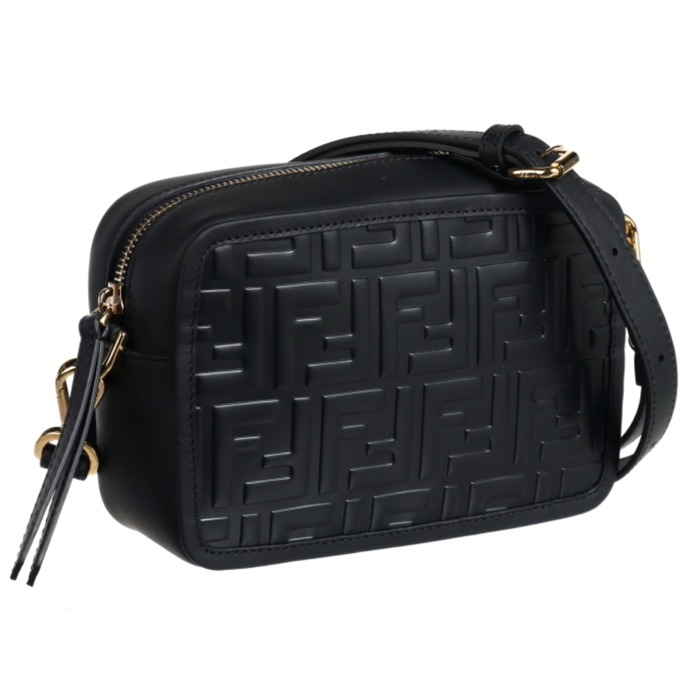 Fendi Mini Shoulder Camera Bag Black - Gem